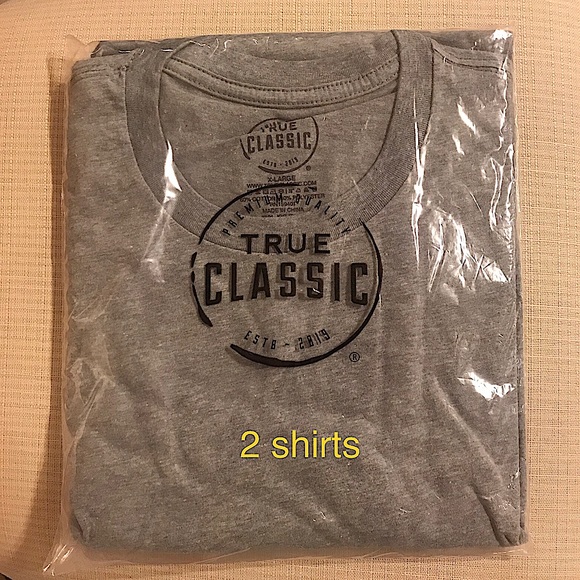 Shirts | Mens Light Grey True Classic Tshirts | Poshmark